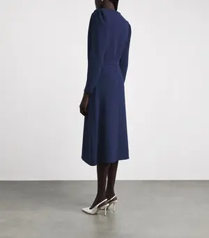EDELINE LEE Belted A-line Midi Dress