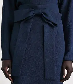 EDELINE LEE Jacquard Bow Midi Skirt