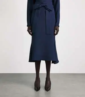 EDELINE LEE Jacquard Bow Midi Skirt