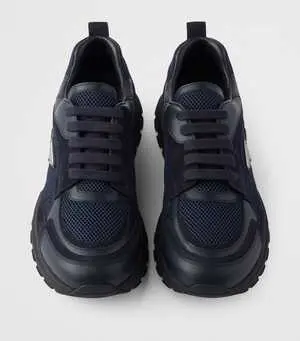 Prada Mesh-leather Prax Sneakers