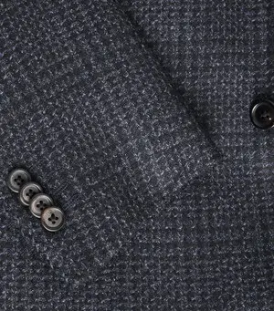 Corneliani Wool Mouliné Check Blazer