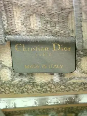 Dior 2000s Mini Book Tote Canvas Bag