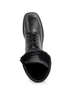 SERGIO MORETTI FIRENZE Padded-collar Lace-up Ankle Boots