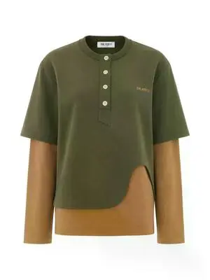 Attico Logo Layered Sweater - Green