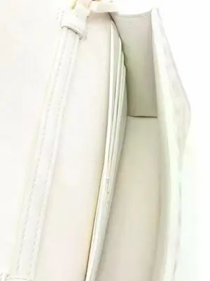 Fendi 2020s Wallet On Chain Baguette Embossed Shoulder Bag