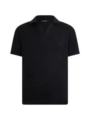 Roberto Cavalli Embroidered-logo Short-sleeve Polo Shirt