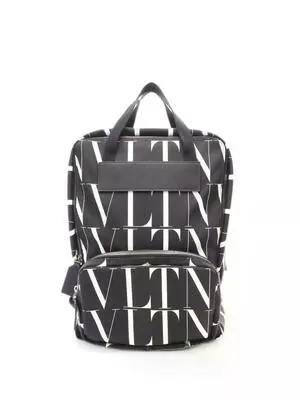 Valentino Garavani 2010s Vltn Logo Backpack - Black