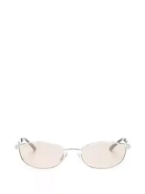 Gucci Interlocking G Oval-frame Sunglasses Silver
