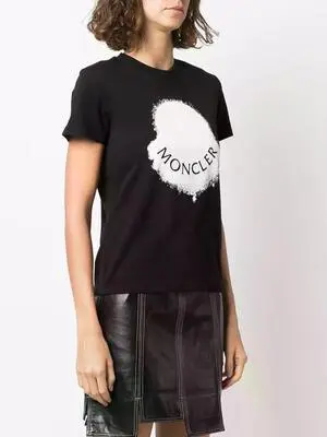 Moncler Logo Print Cotton T-shirt