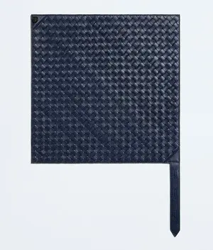 Bottega Veneta Leather Intrecciato Foulard - Eclipse