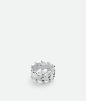 Bottega Veneta Rivet Ring - Silver