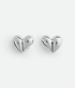 Bottega Veneta Drop Clip Earrings - Silver