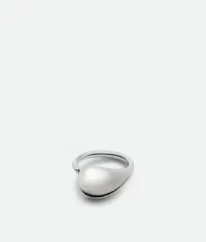 Bottega Veneta Small Drop Ring - Silver