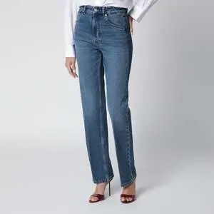 Victoria Beckham Julia Jeans In Cotton Denim