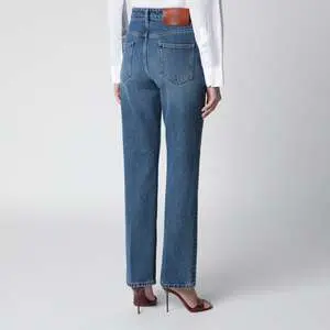 Victoria Beckham Julia Jeans In Cotton Denim