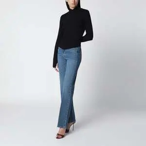 Victoria Beckham Georgia Ribbed Merino Wool Sweater