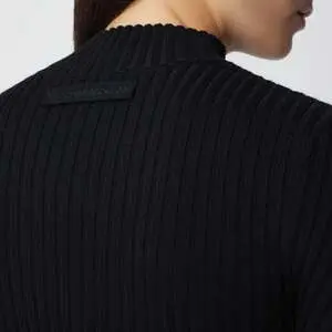 Victoria Beckham Georgia Ribbed Merino Wool Sweater