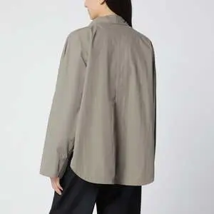 TOTEME Windbreaker Jacket In Clove Cotton Blend - Grey