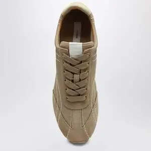 TOTEME Canvas And Suede Lace-up Sneakers - Beige