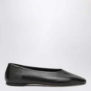 TOTEME Slip-on Nappa Ballet Flats In Leather - Black