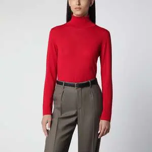 RÓHE Fine-knit Wool And Cashmere Turtleneck - Red