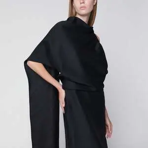 RÓHE Midnight Blue One-shoulder Midi Dress