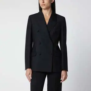 RÓHE Double-breasted Wool-blend Jacket - Black