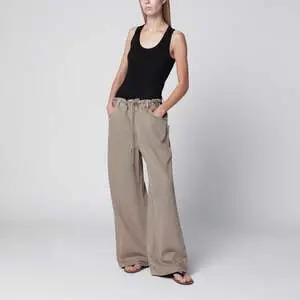 AGOLDE Shaw Flyweight Drawstring Wide-leg Jeans In Brown - Beige