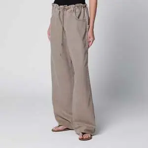 AGOLDE Shaw Flyweight Drawstring Wide-leg Jeans In Brown - Beige
