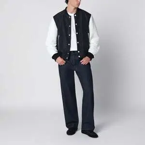 Givenchy Navy/white Satin Varsity Jacket