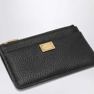 Dolce & Gabbana Dauphine Calf Leather Card Holder - Black