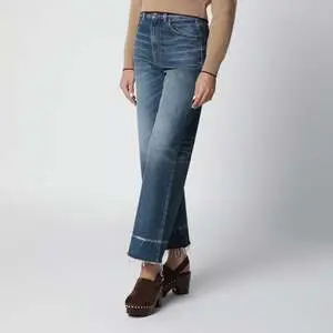 Chloé Bootcut Denim Jeans In Dark Cobalt Cotton