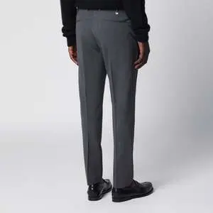 PT TORINO Anthracite Wool Blend Trousers - Grey