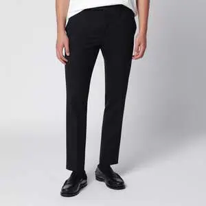 PT TORINO Wool Blend Trousers - Black