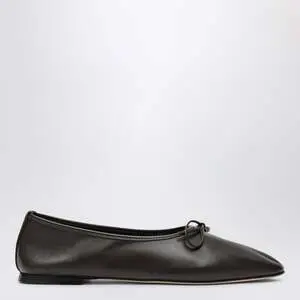 Dear Frances Espresso Leather Gala Ballet Flats