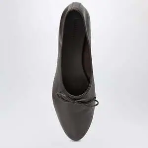 Dear Frances Espresso Leather Gala Ballet Flats