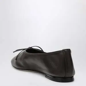 Dear Frances Espresso Leather Gala Ballet Flats