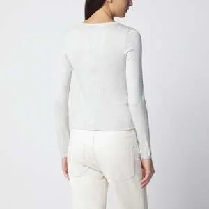 FLORE FLORE Mélange Max Organic Cotton Long-sleeve T-shirt - Grey