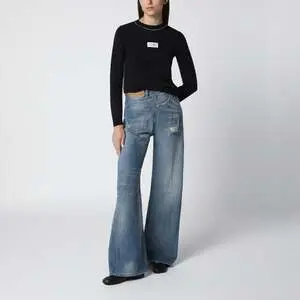 MAISON MARGIELA Wool-blend Crewneck Sweater With Contrast Trim