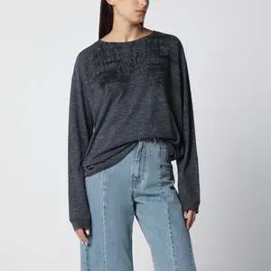 MAISON MARGIELA Long-sleeve Cotton T-shirt In Dark - Grey