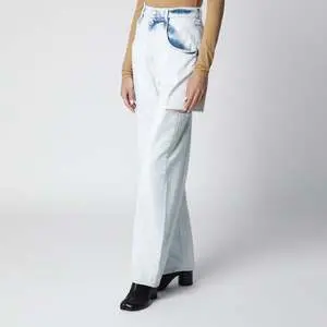 MAISON MARGIELA Cut-out Denim Jeans - Light Blue