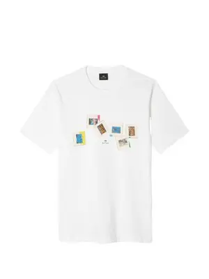 Paul Smith Slides Cotton T-shirt - White