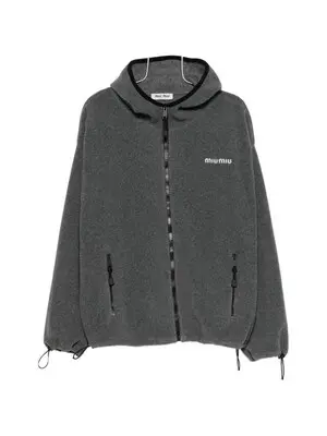 Miu Miu Fleece Blouson Jacket - Grey