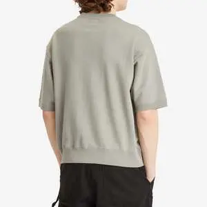 BEAMS Short Sleeve Sweatshirt With Appliqué Graphic