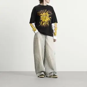 Amiri Burnt Out Double Layer T-shirt