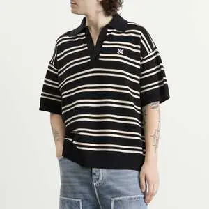 Amiri Ma Stripe Knit Polo