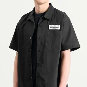 NEIGHBORHOOD Classic Short Sleeve Work Shirt 1 - Black