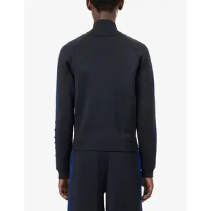 WALES BONNER Crochet-stripe Zip-up Knitted Track Top