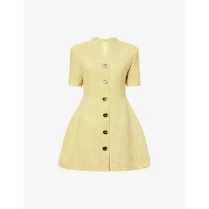 Oddmuse Bouclé Button-through Mini Dress