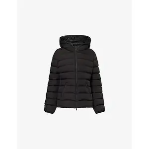 Moncler Herbes Hooded Shell-down Jacket - Black